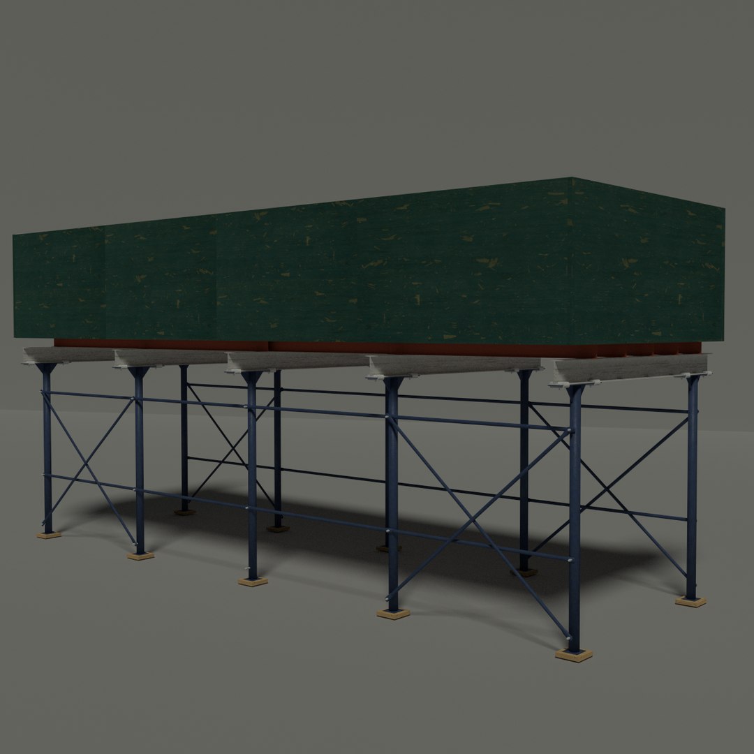 3d Sidewalk Shed Model