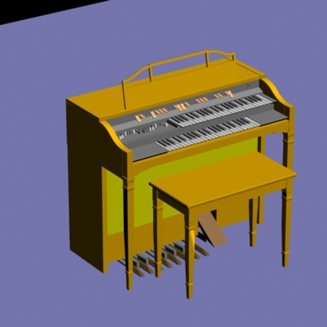 Piano Organ 3d Model