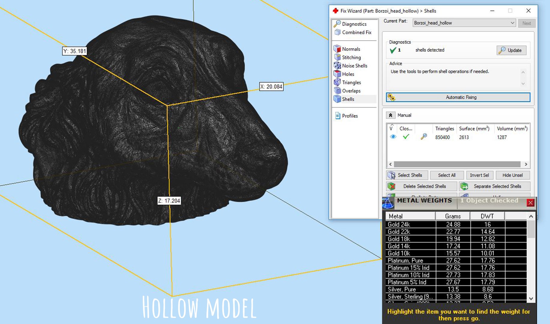 3D Borzoi Dog Head model - TurboSquid 2181228