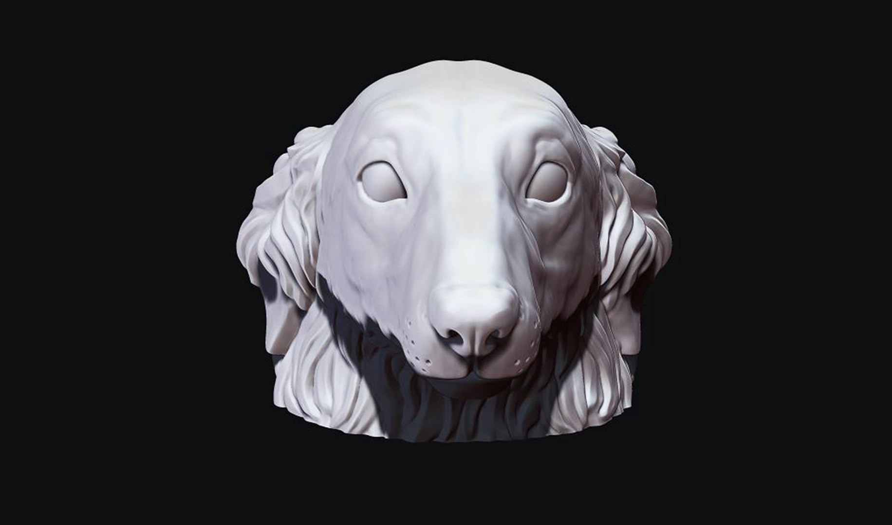 3D Borzoi Dog Head model - TurboSquid 2181228