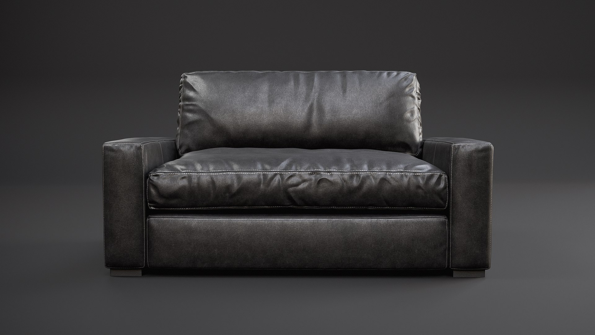 5 Maxwell Black Leather Sofa 3D Model - TurboSquid 2097065