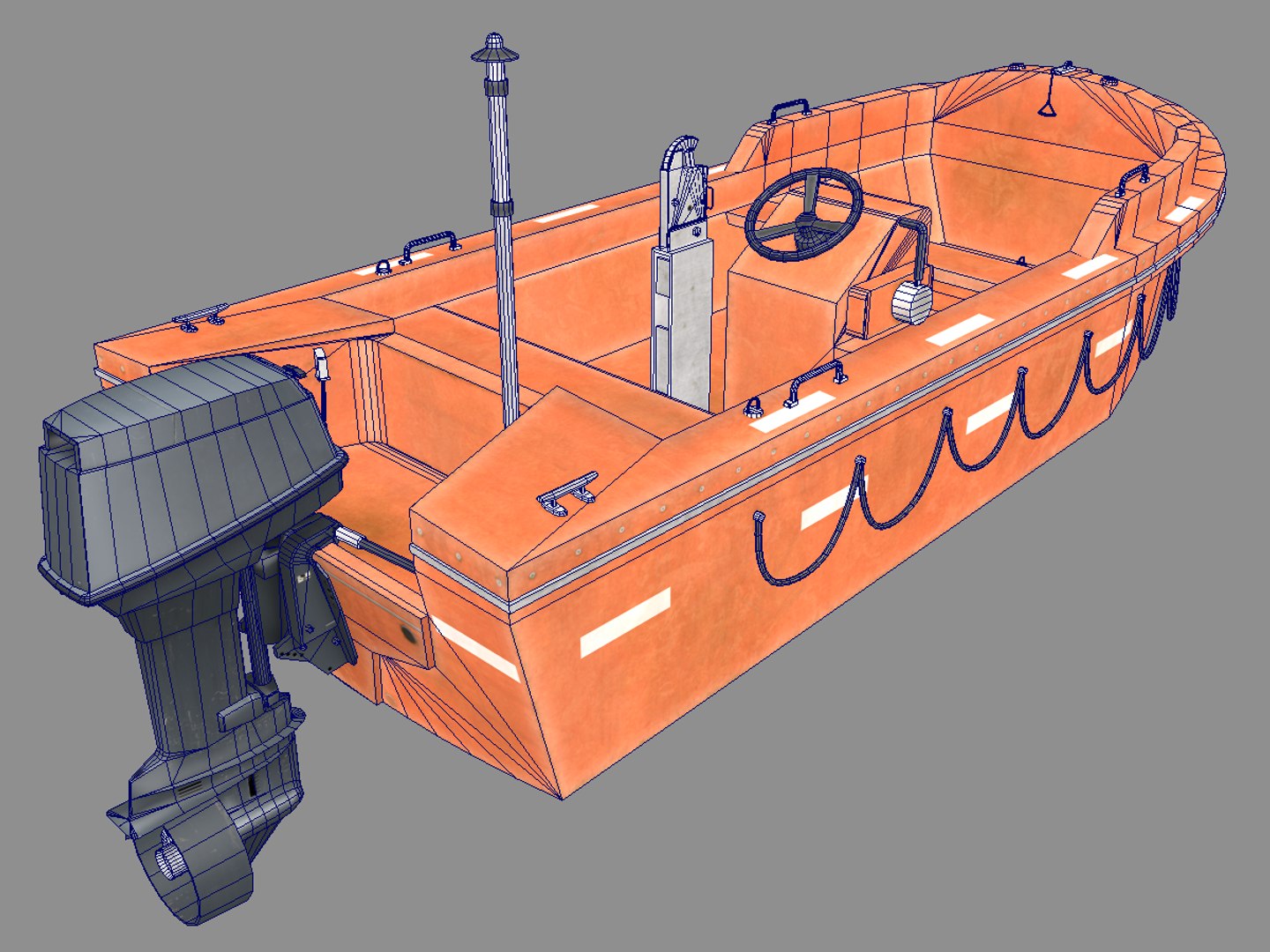 3D Real-time Rigid Rescue Boat Model - TurboSquid 1513060
