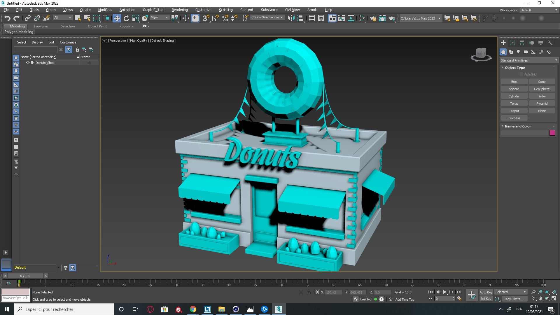 3D Donut Shop Lowpoly - TurboSquid 1779552