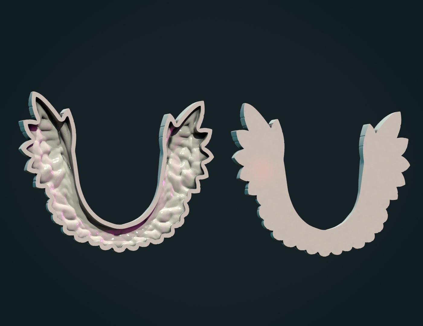 Cherub Wings Relief 3D - TurboSquid 1934372