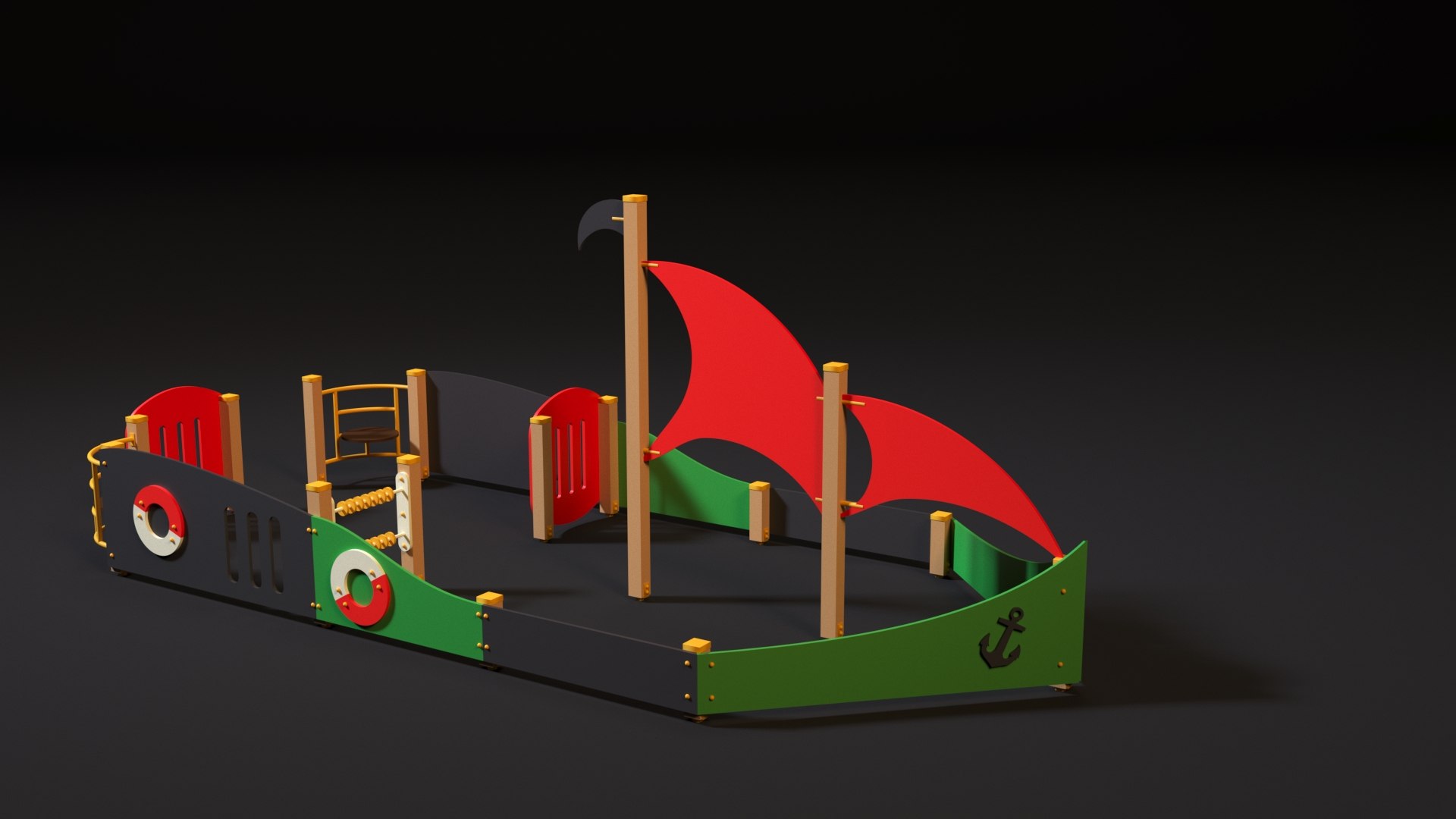 Playground pirates series 3D model - TurboSquid 1753546