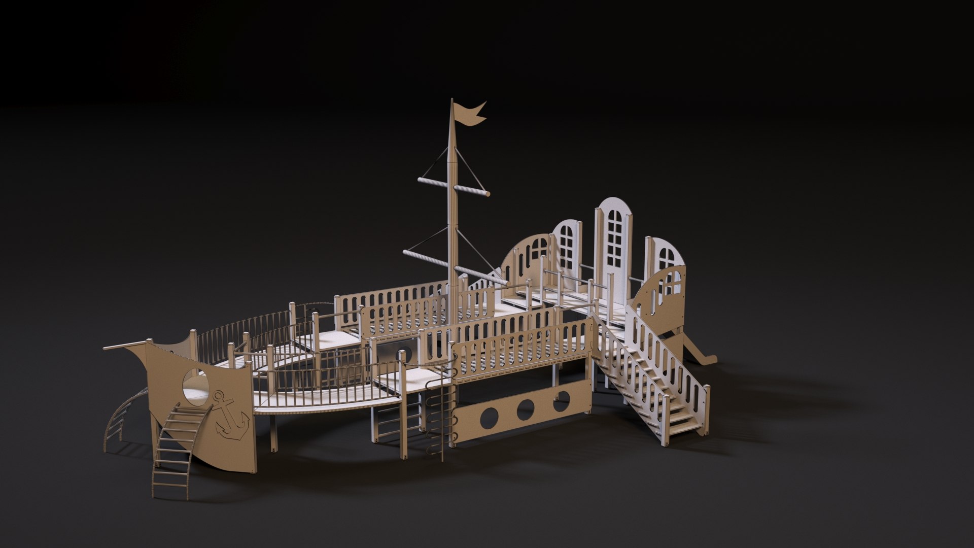 Playground pirates series 3D model - TurboSquid 1753546