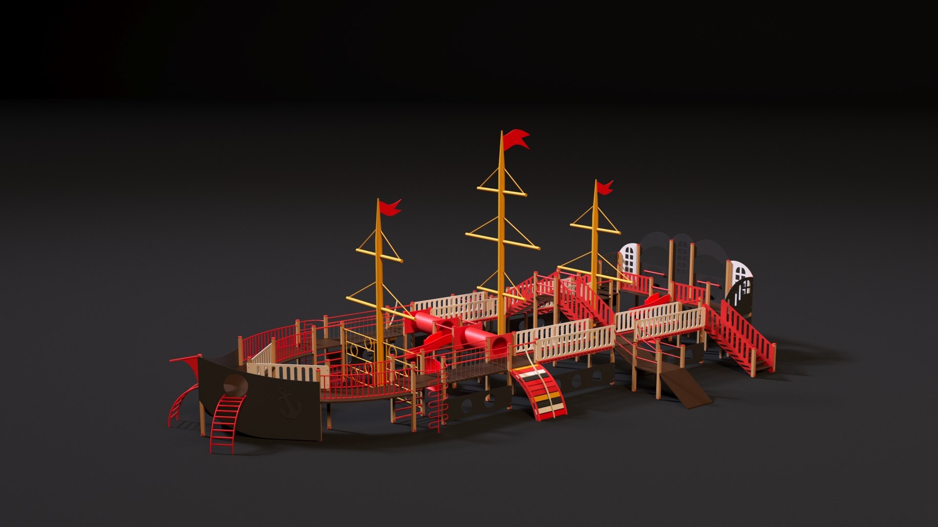 Playground pirates series 3D model - TurboSquid 1753546