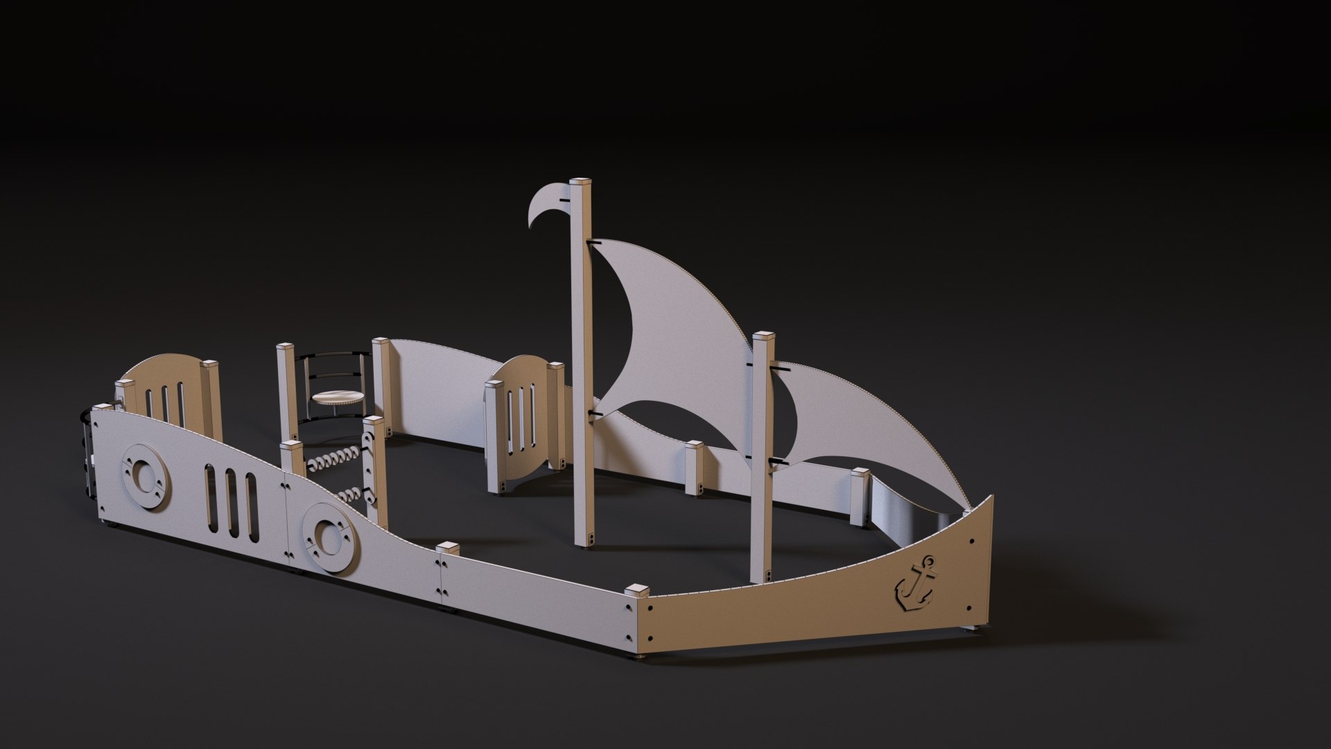 Playground pirates series 3D model - TurboSquid 1753546