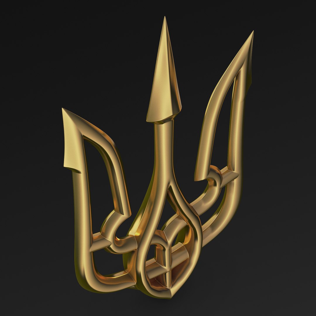 Stylized Ukrainian Tryzub M 2 3D Model - TurboSquid 1893484