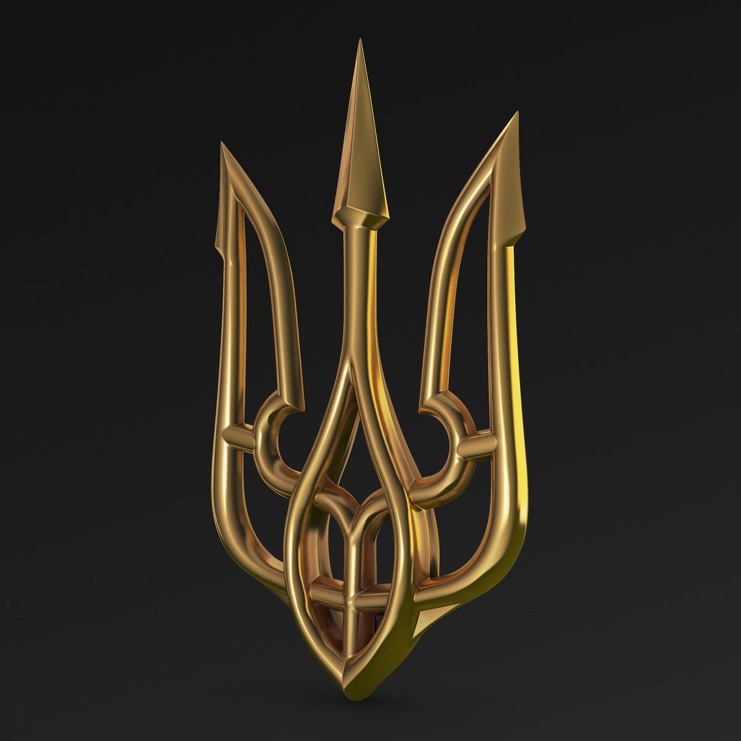 Stylized Ukrainian Tryzub M 2 3D Model - TurboSquid 1893484
