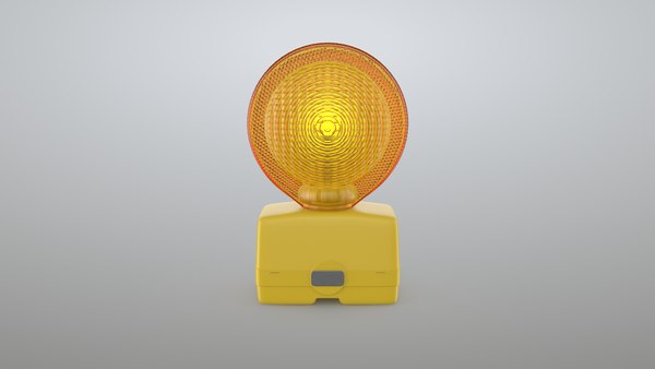 3D warning light model - TurboSquid 1630992