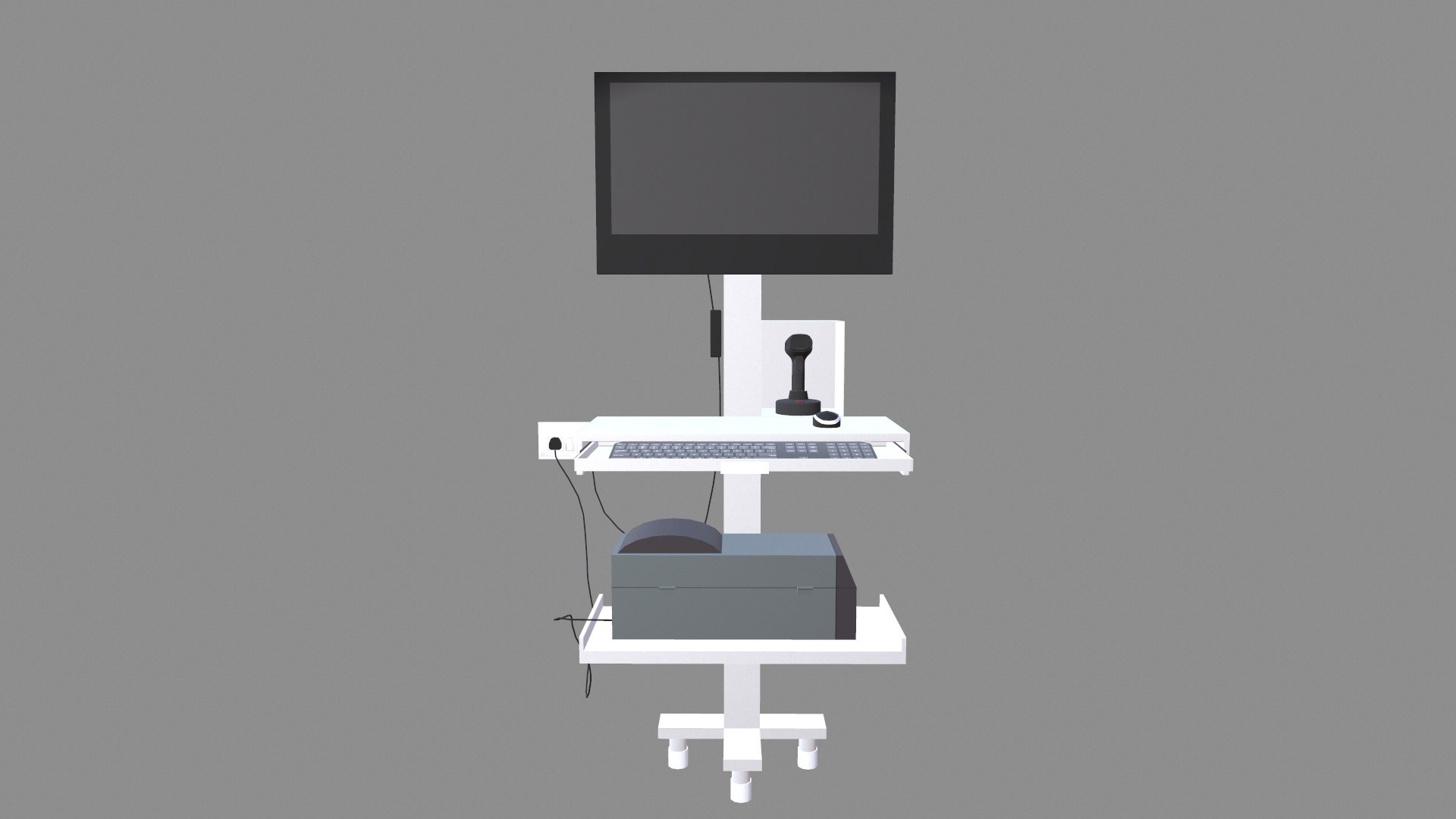 Standing Desk Single Monitor Mount 3D Model - TurboSquid 2316876