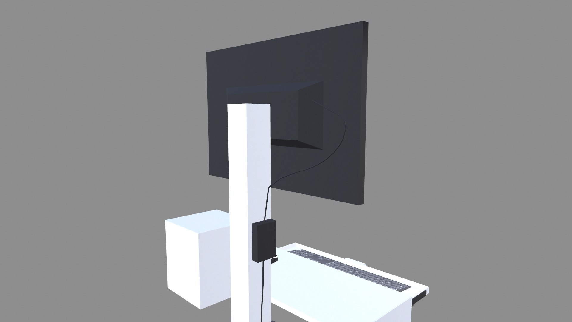 Standing Desk Single Monitor Mount 3D Model - TurboSquid 2316876