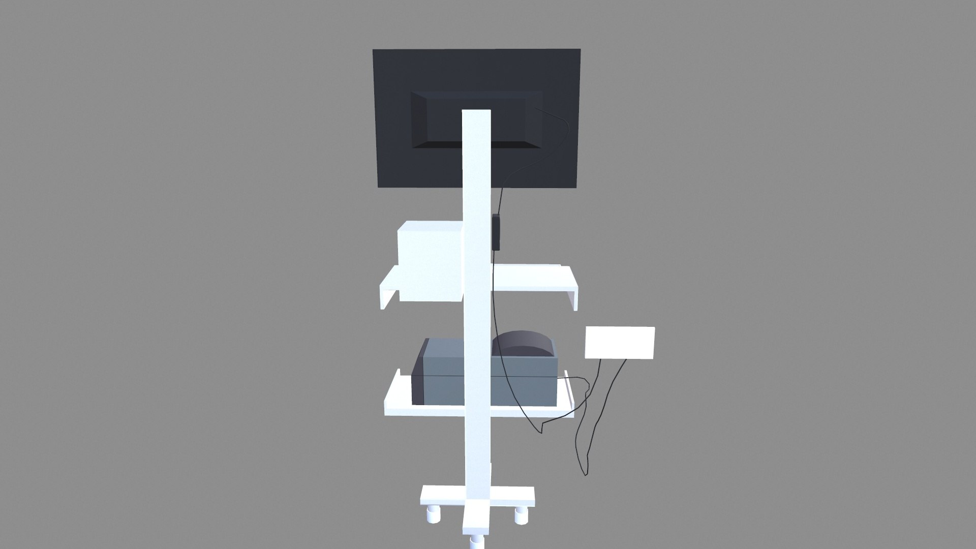 Standing Desk Single Monitor Mount 3D Model - TurboSquid 2316876