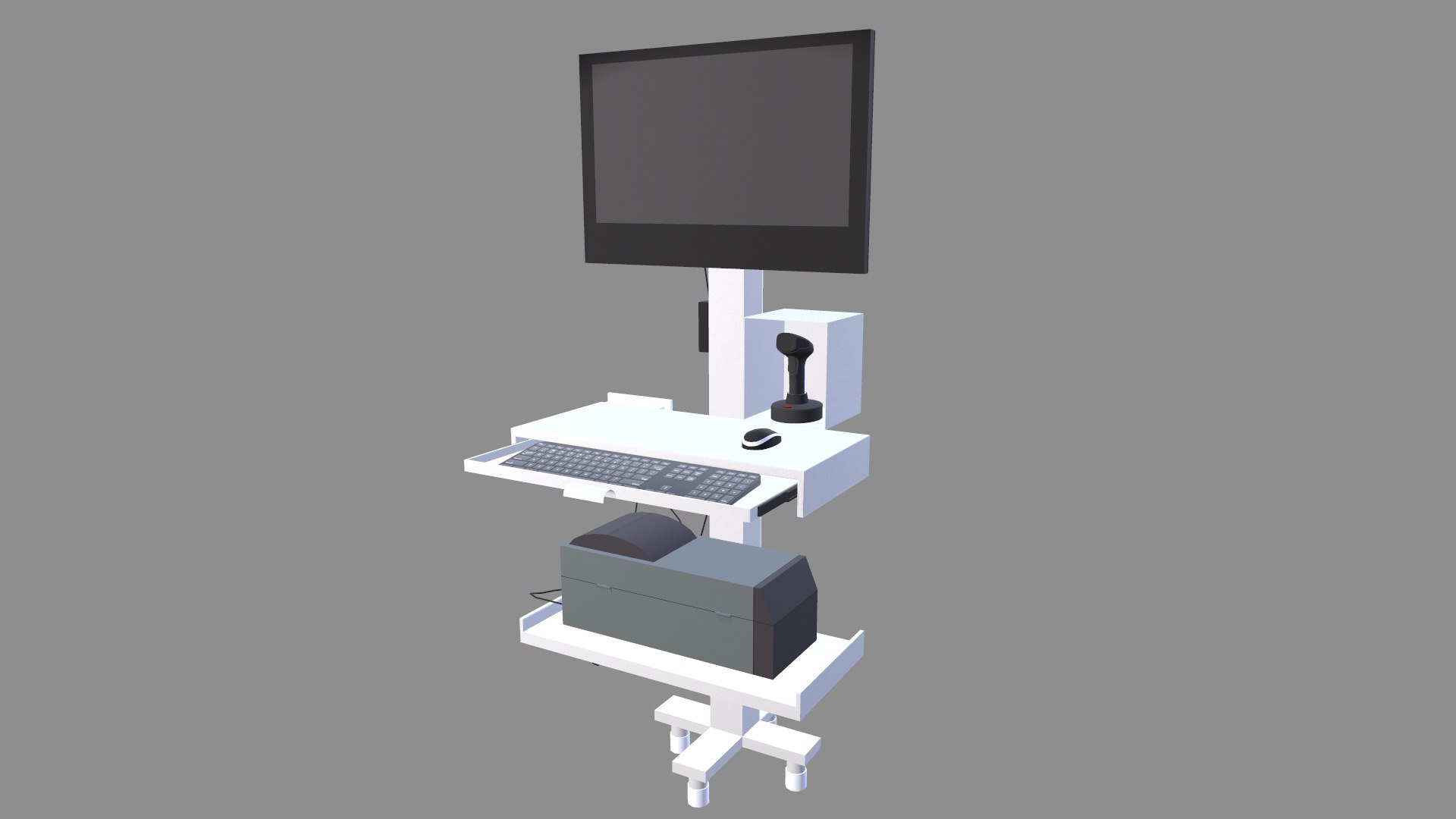 Standing Desk Single Monitor Mount 3D Model - TurboSquid 2316876
