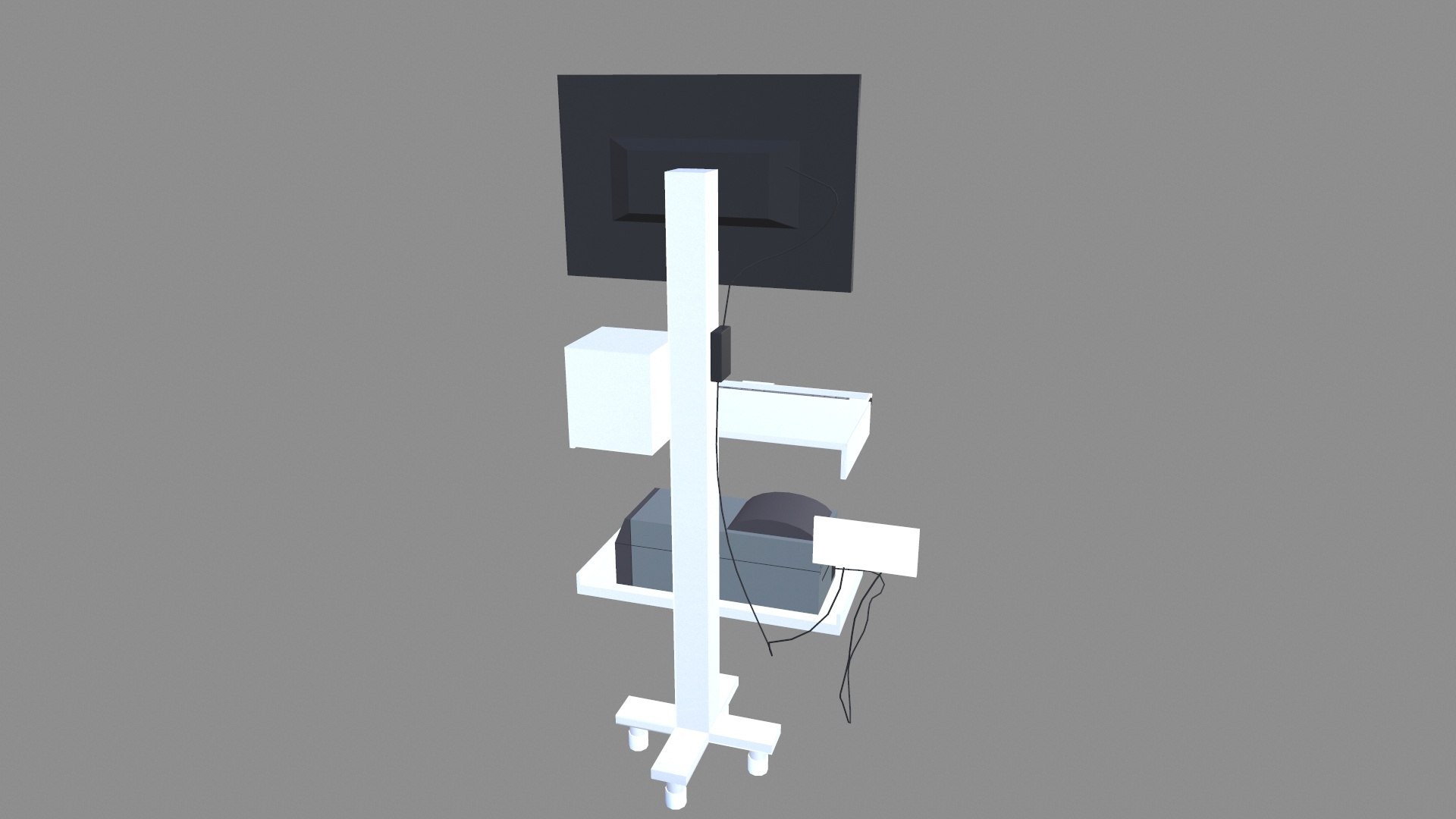 Standing Desk Single Monitor Mount 3D Model - TurboSquid 2316876