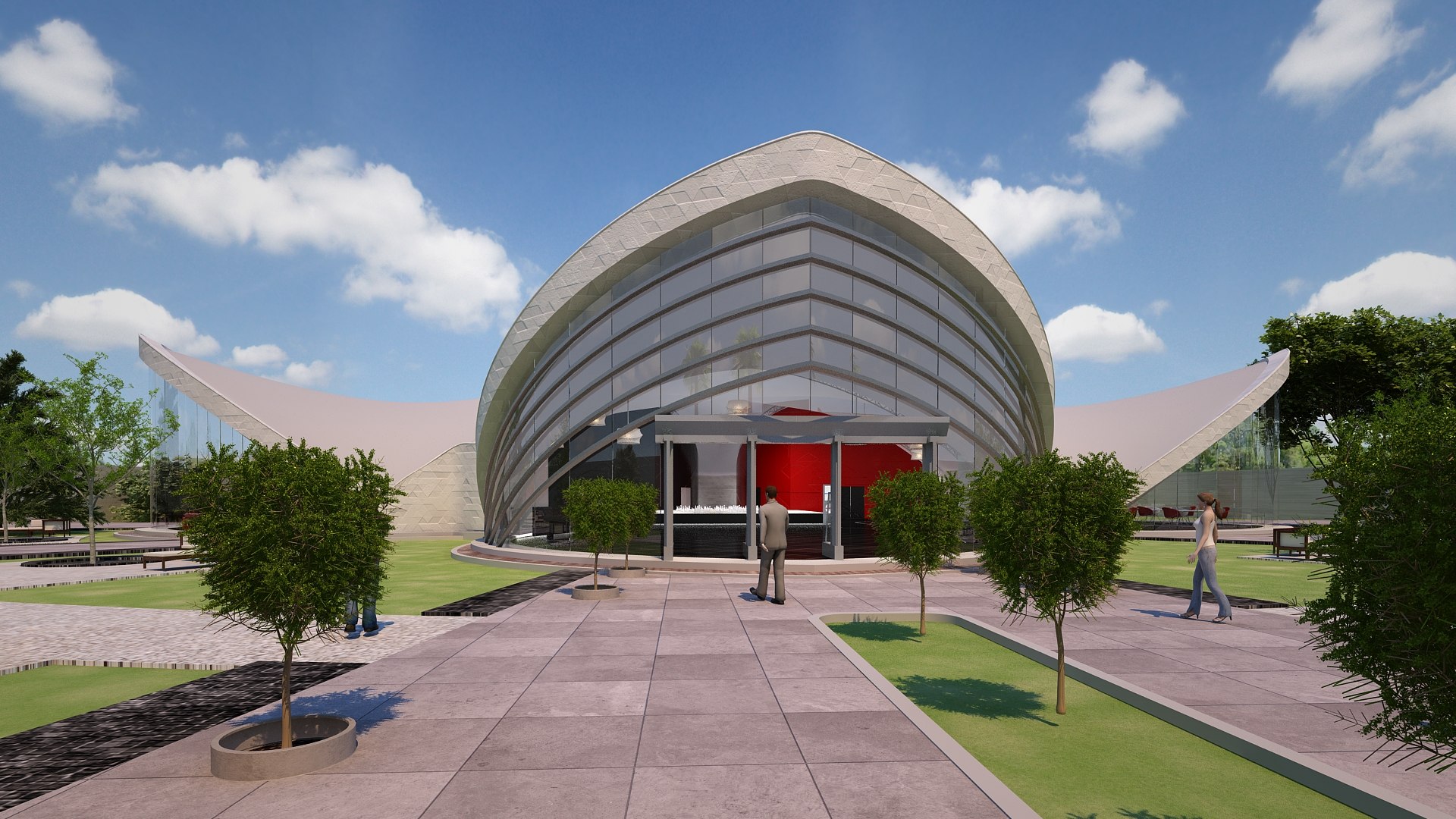 3D Expo Center Scene Model - TurboSquid 2067201