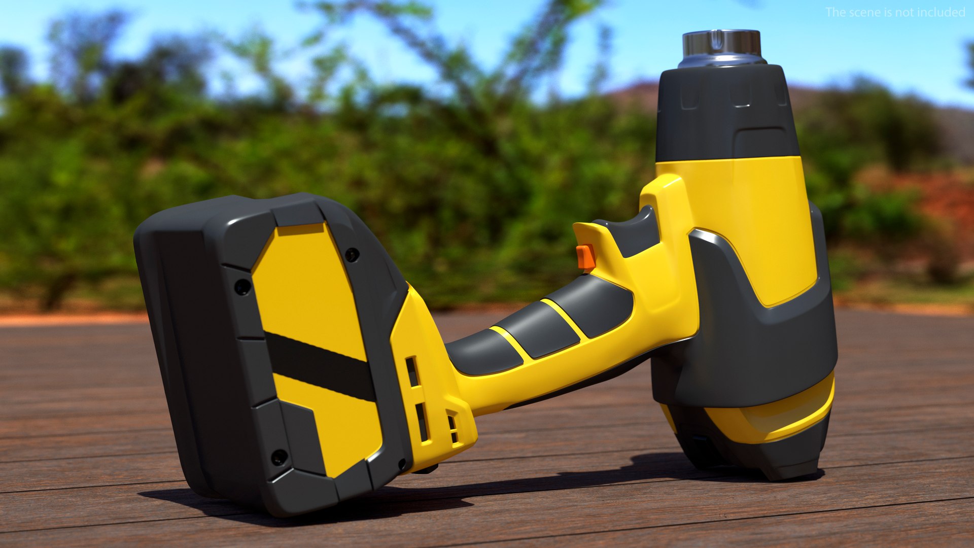 Yellow Heat Gun Cordless 3D - TurboSquid 2080824