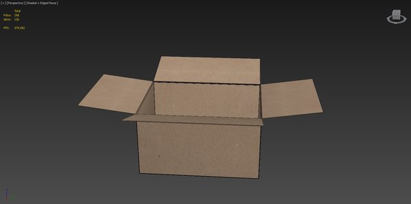 Free cardboard box 3D - TurboSquid 1650348