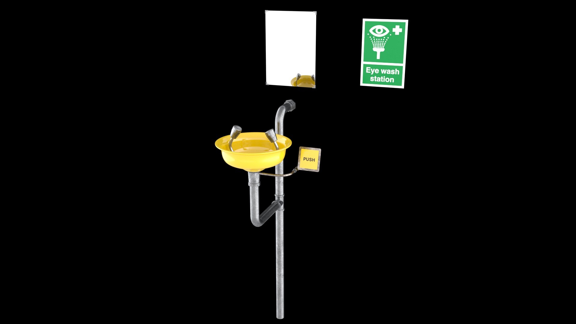 Eyewash Station 3D Model - TurboSquid 1800261