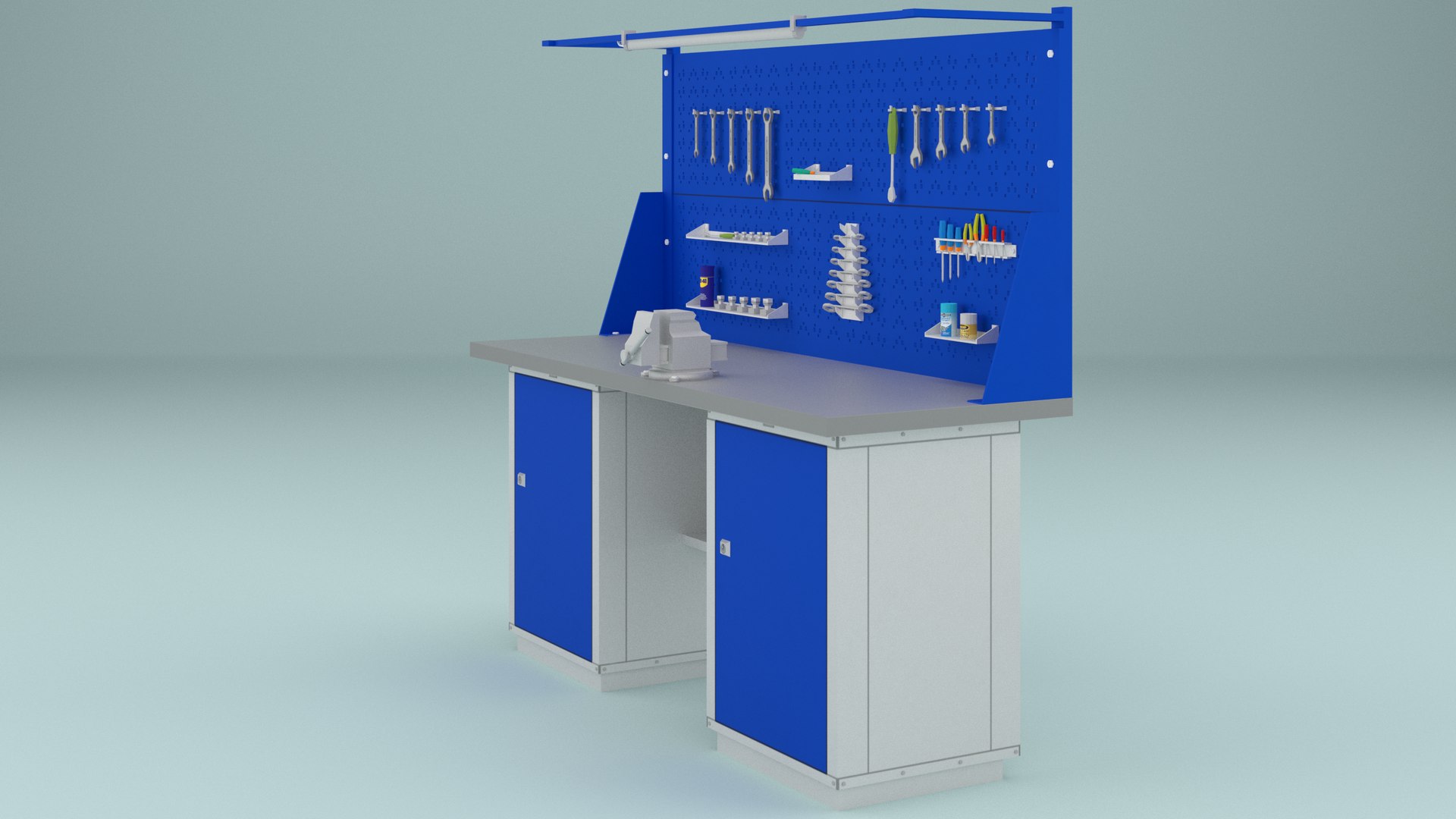 3D Workbench Bench Work Model - TurboSquid 1631039