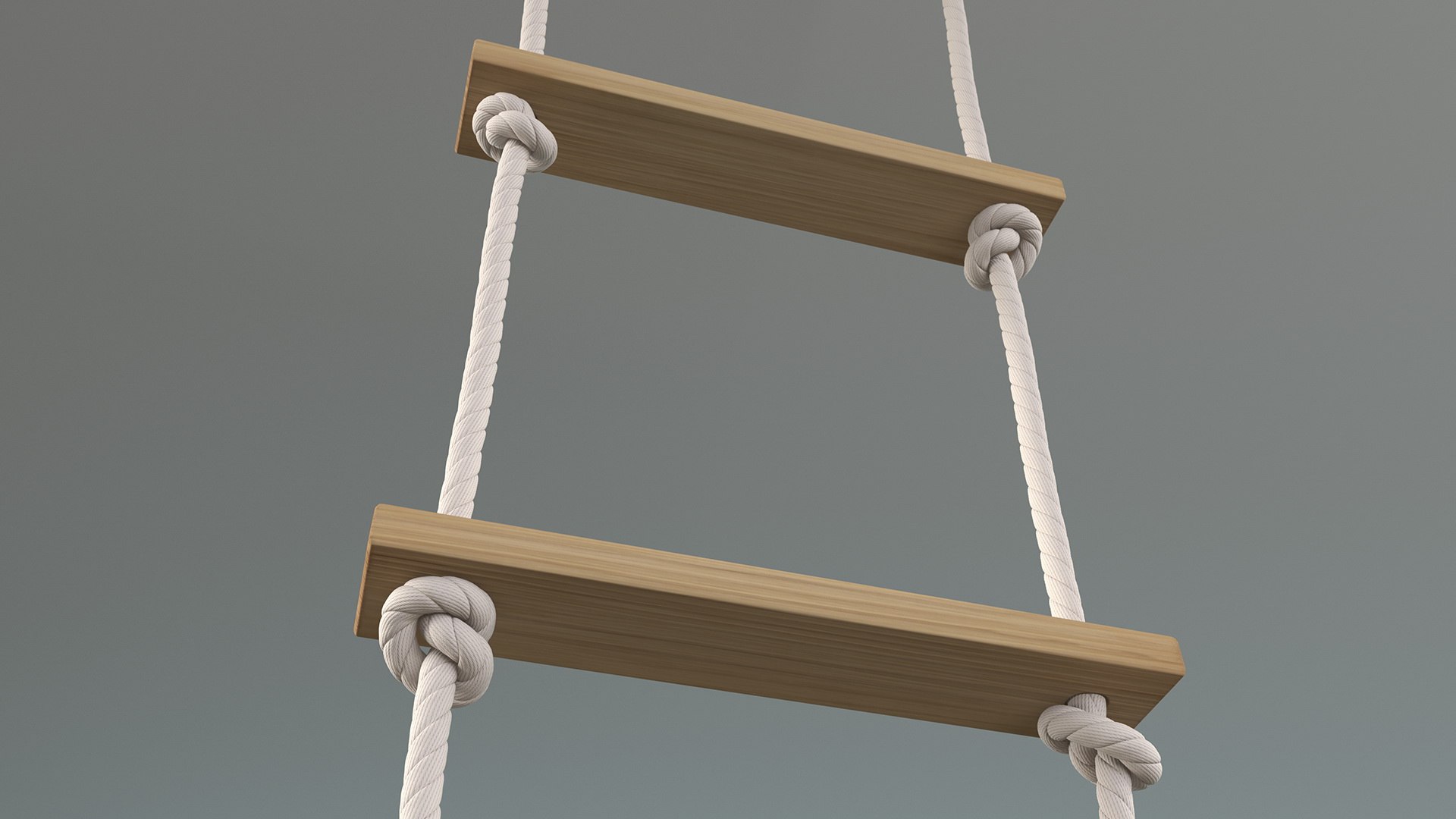 Rope Ladder Wooden Rungs 3D Model - TurboSquid 1671739