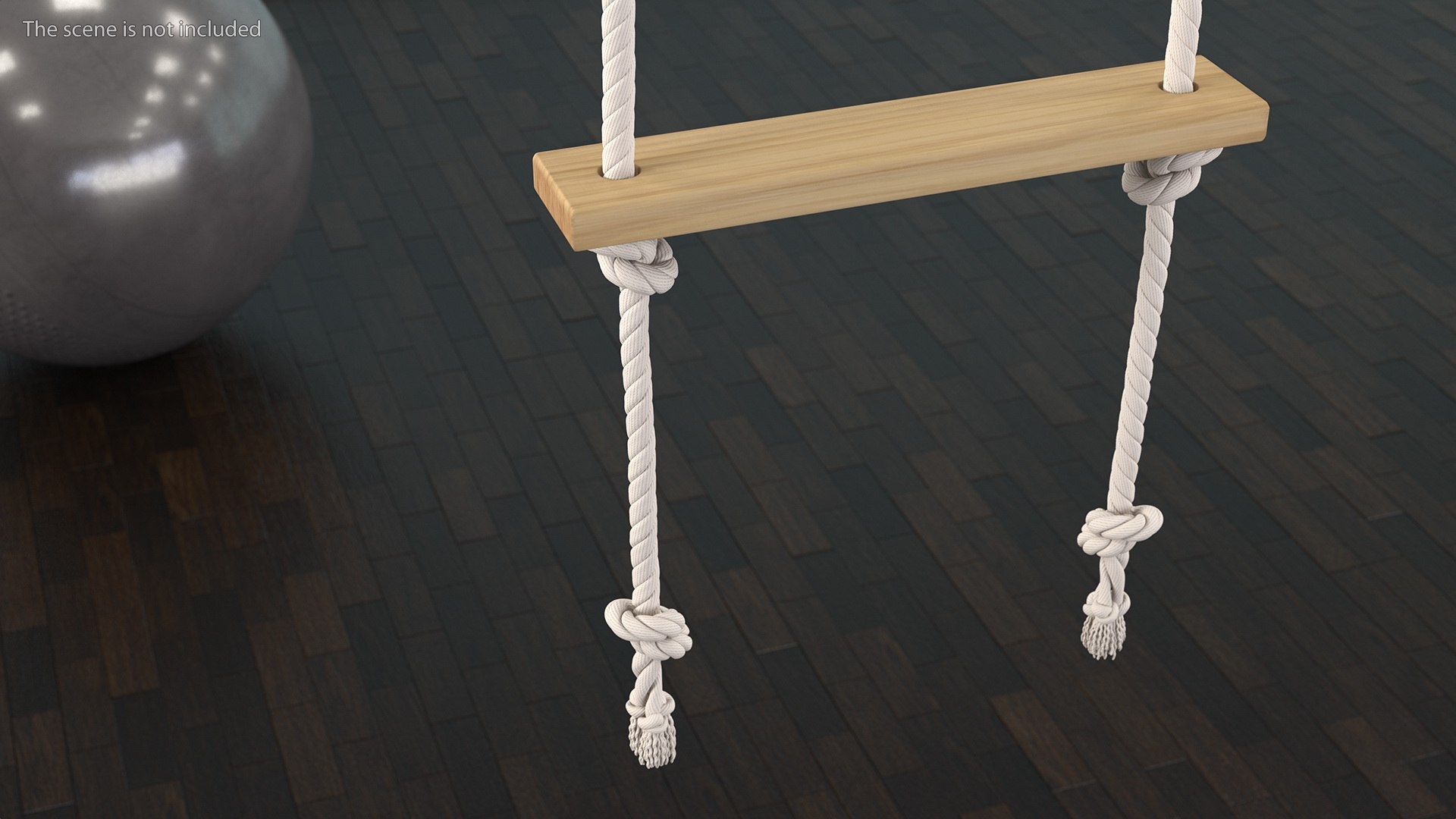 Rope Ladder Wooden Rungs 3D Model - TurboSquid 1671739
