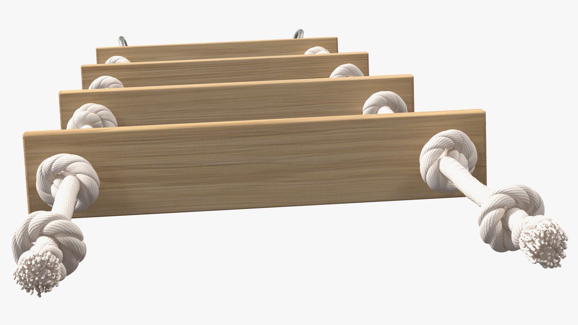 Rope Ladder Wooden Rungs 3D Model - TurboSquid 1671739