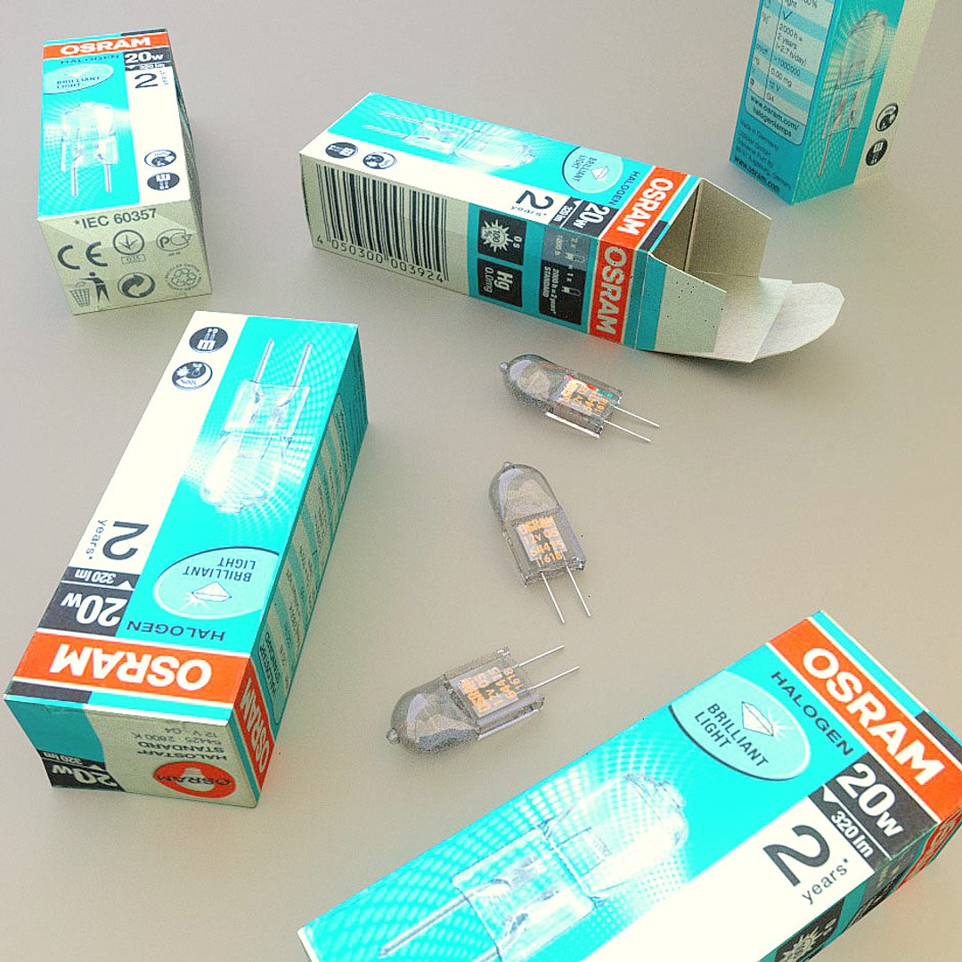 box light bulb 3d model