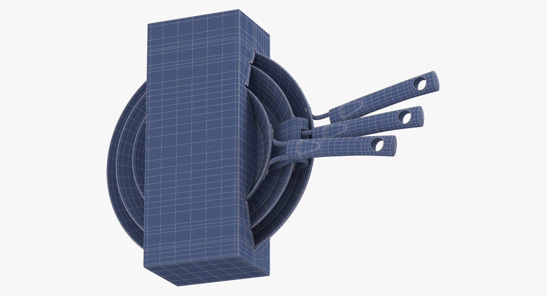 Cook Pans Type 01 Pack Black Blank and Generic Label 3D model ...