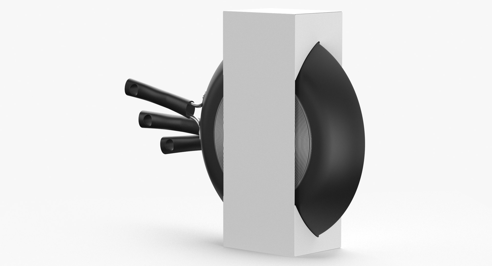 Cook Pans Type 01 Pack Black Blank and Generic Label 3D model ...