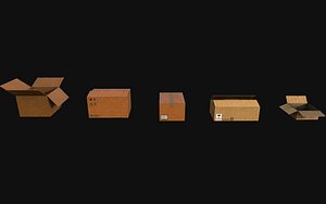 3D model assets games pack boxes - TurboSquid 1582124