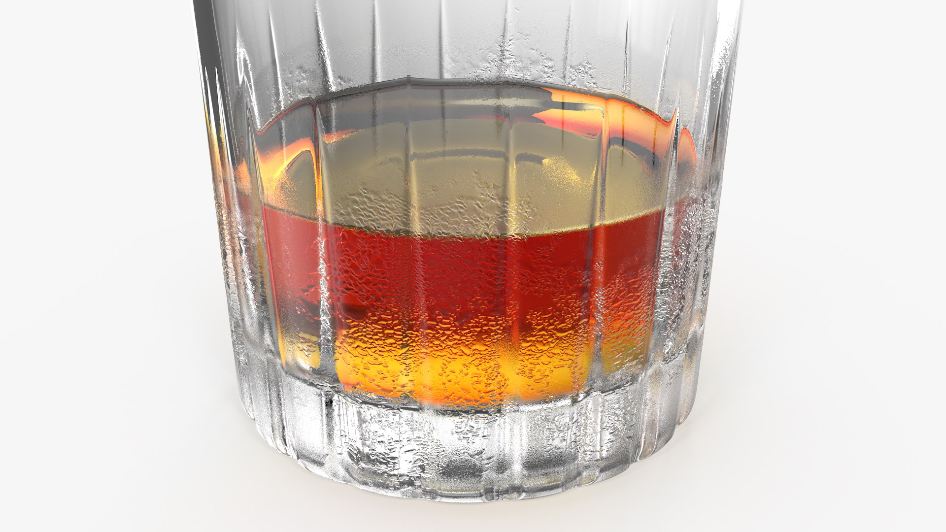 European Crystal Misted Rocks Glass With Whiskey 3D Model - TurboSquid 2051619