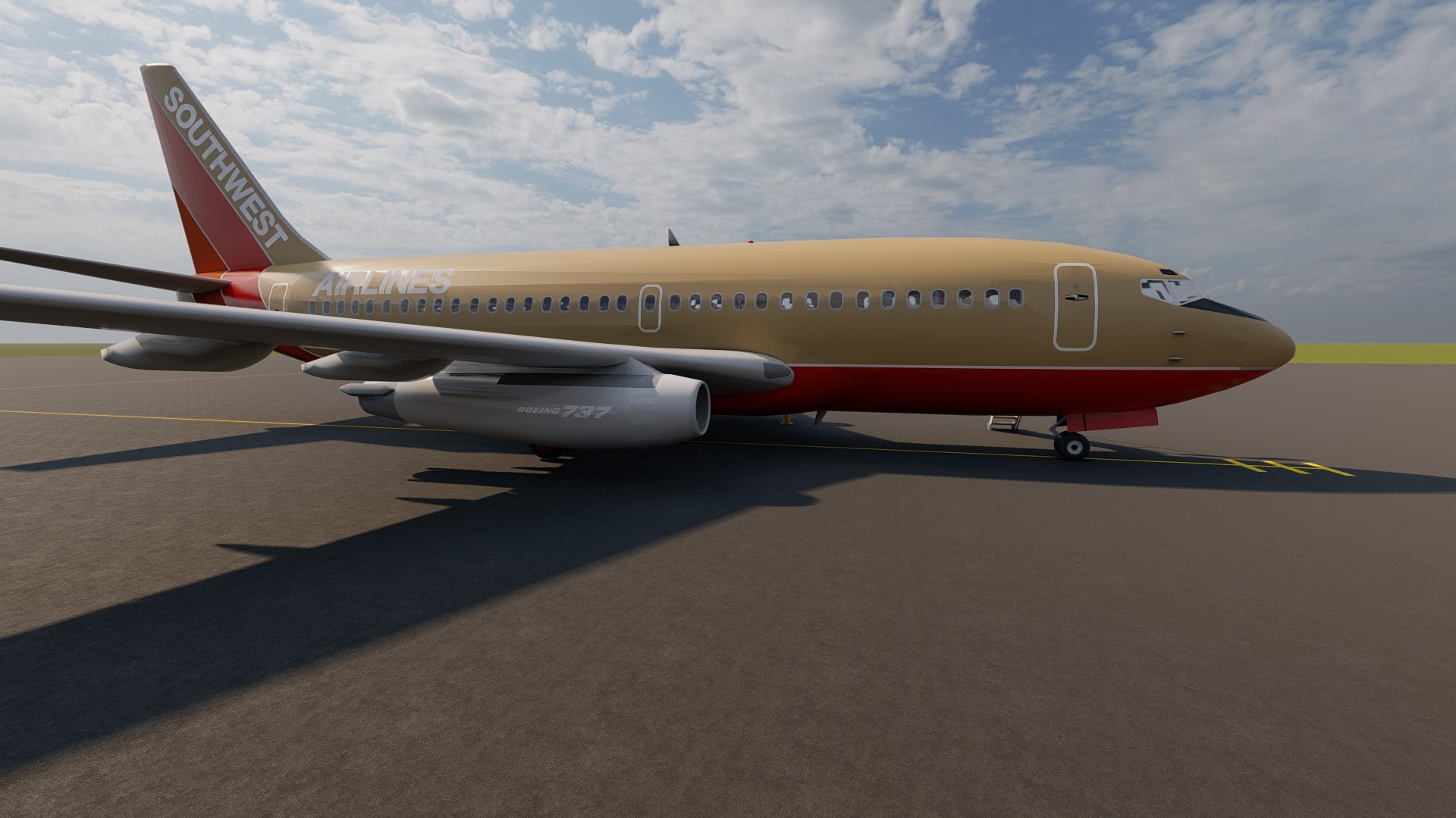 Southwest Airlines BOEING 737 3D Model - TurboSquid 2269482