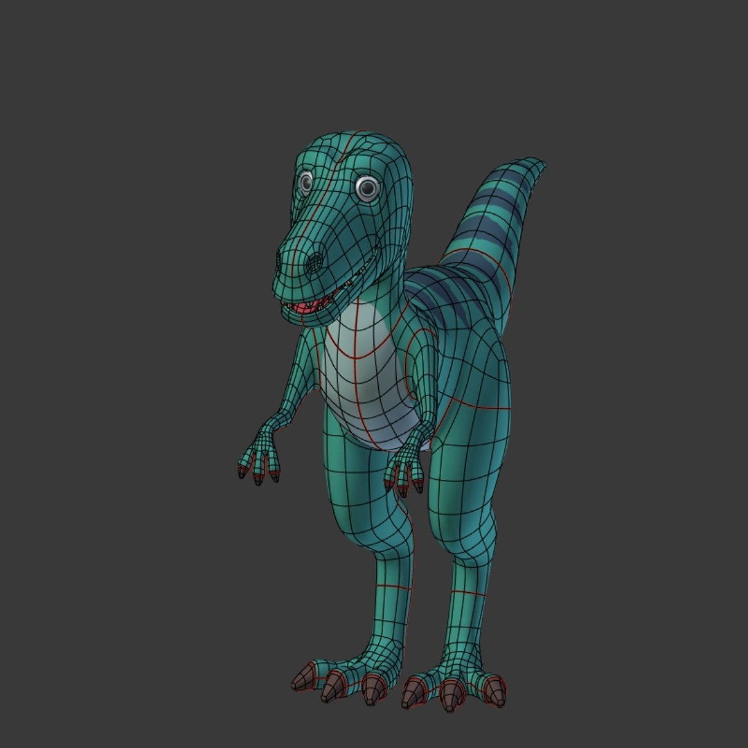 3D Model Dinosaur Cartoon - TurboSquid 1648025