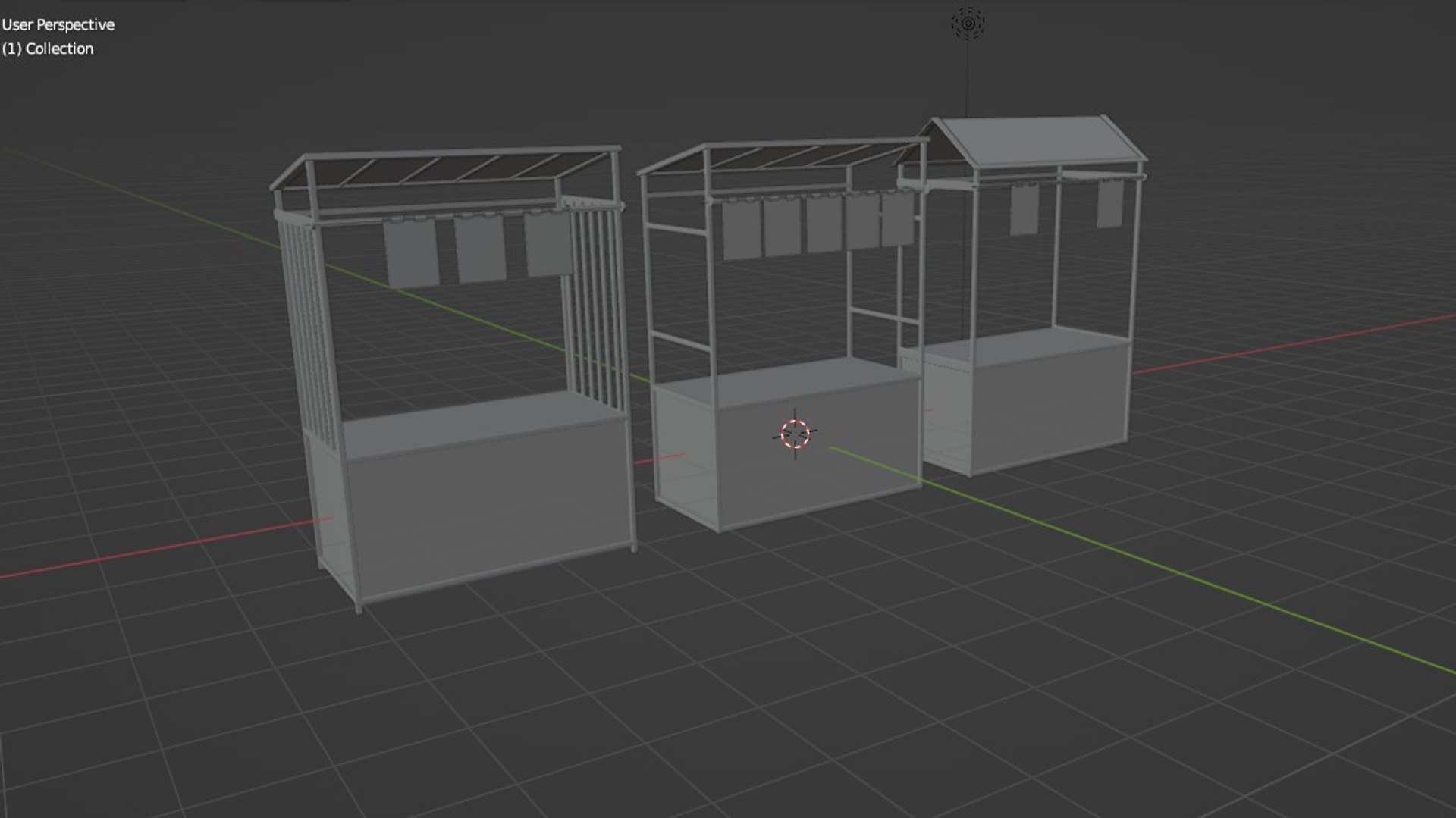 3D Model Wooden Food Stands 3D Model - TurboSquid 2365904