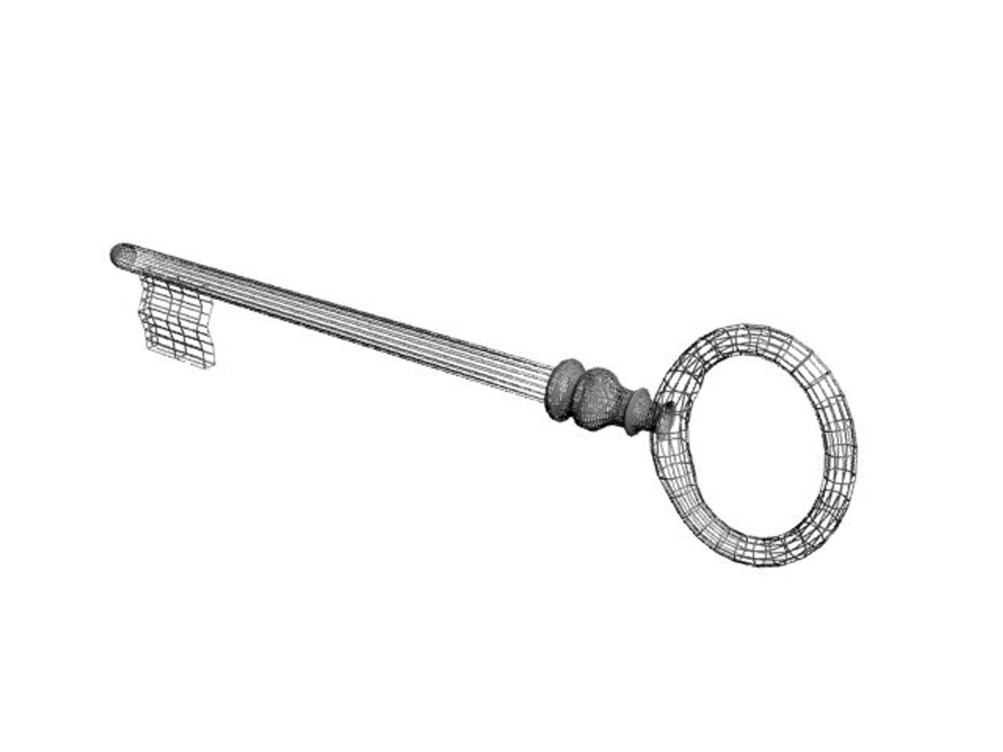 Free Old Key 3d Model