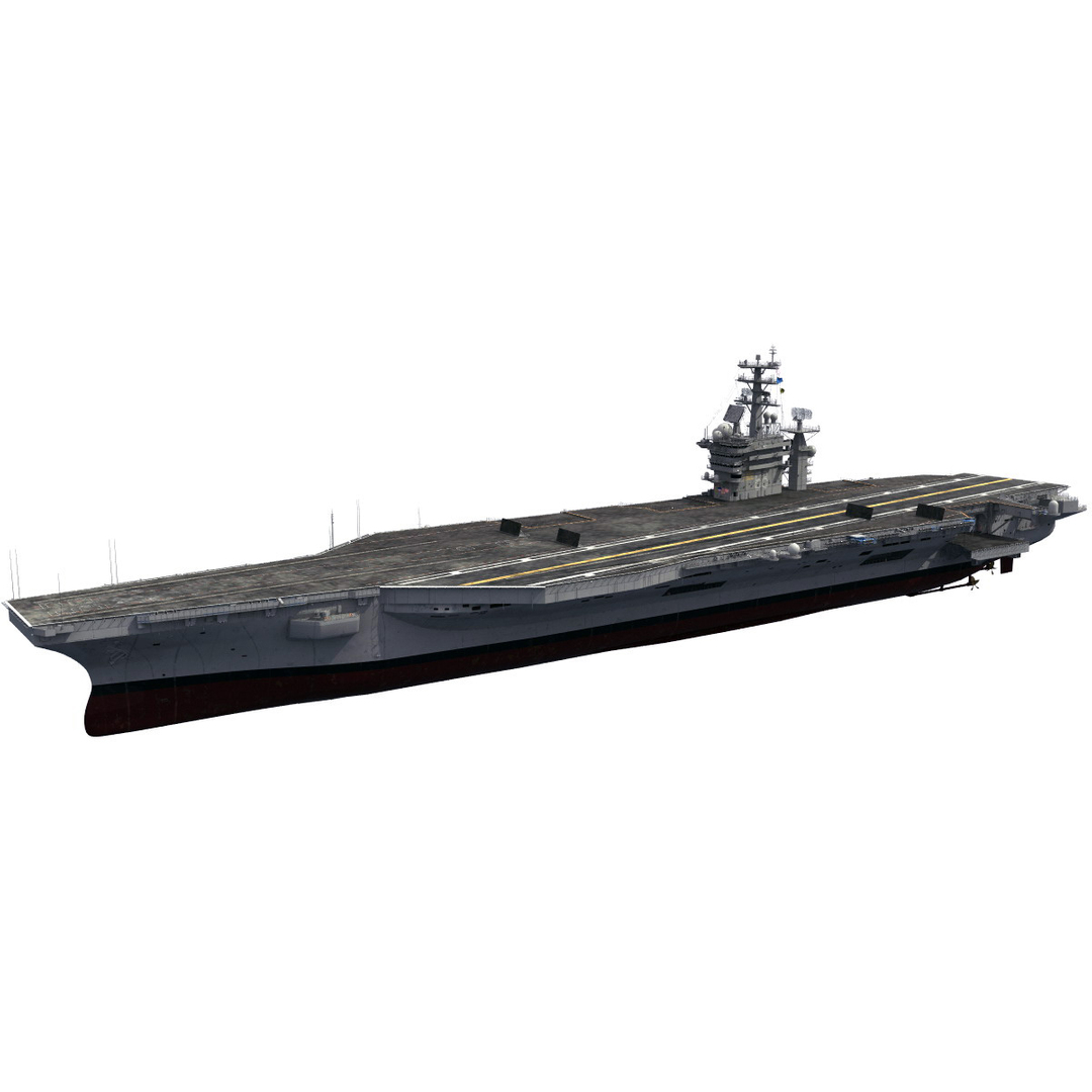 3d nimitz carrier modelled