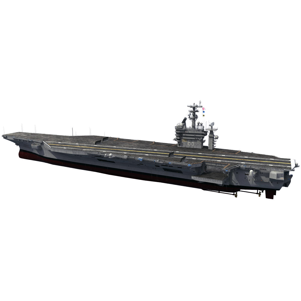 3d nimitz carrier modelled