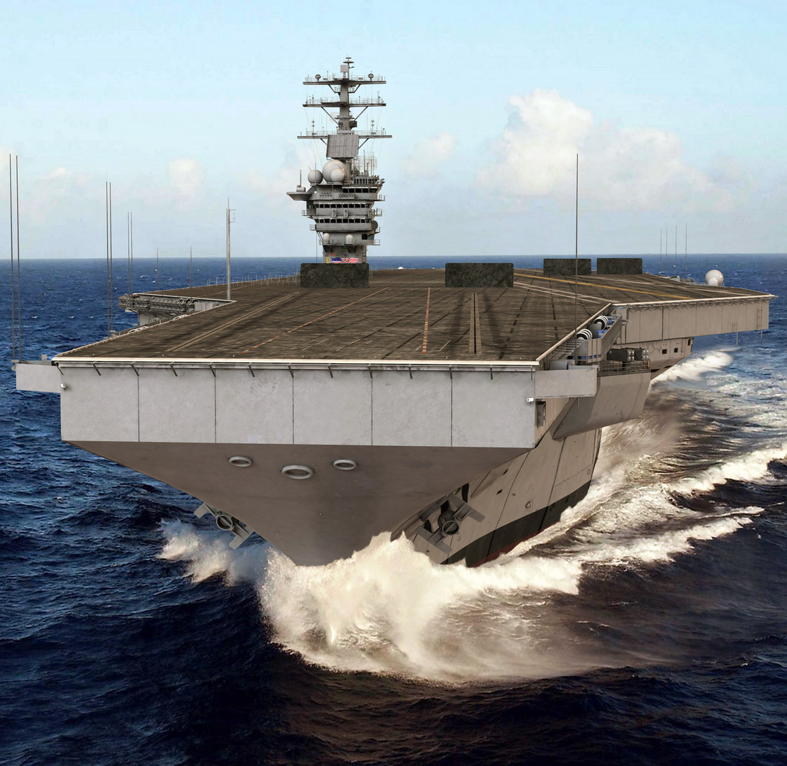 3d nimitz carrier modelled