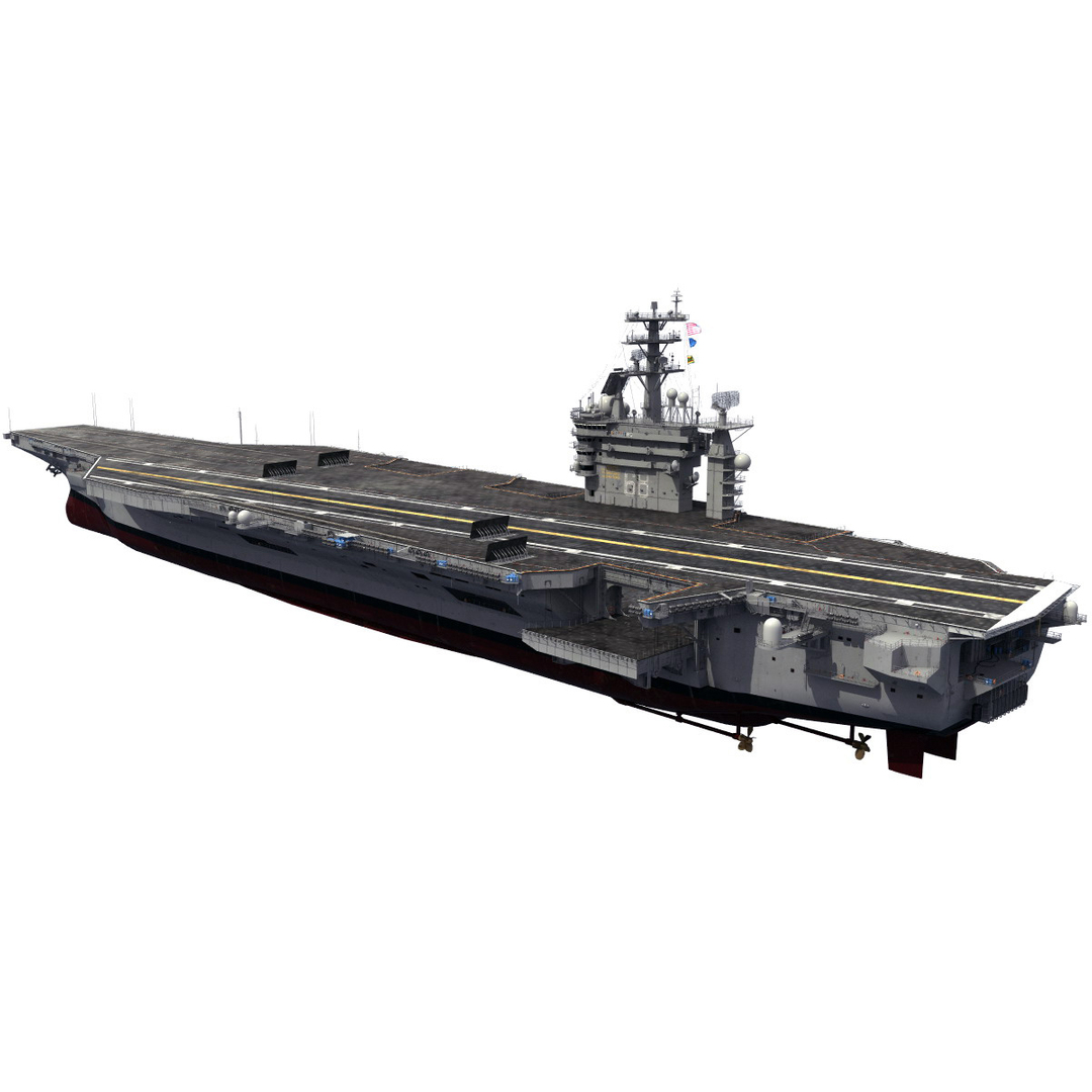 3d nimitz carrier modelled