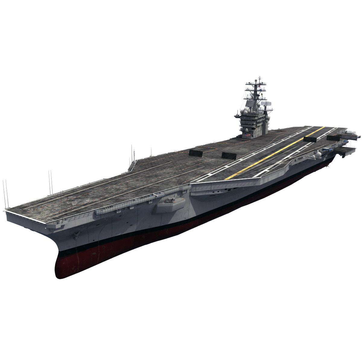 3d nimitz carrier modelled