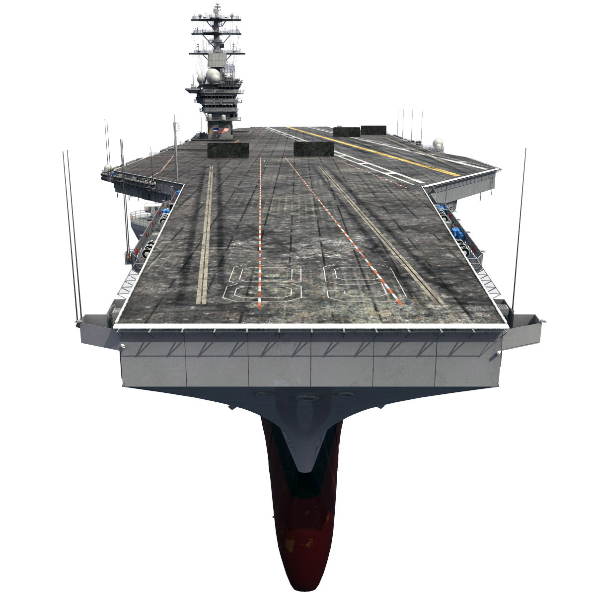 3d nimitz carrier modelled