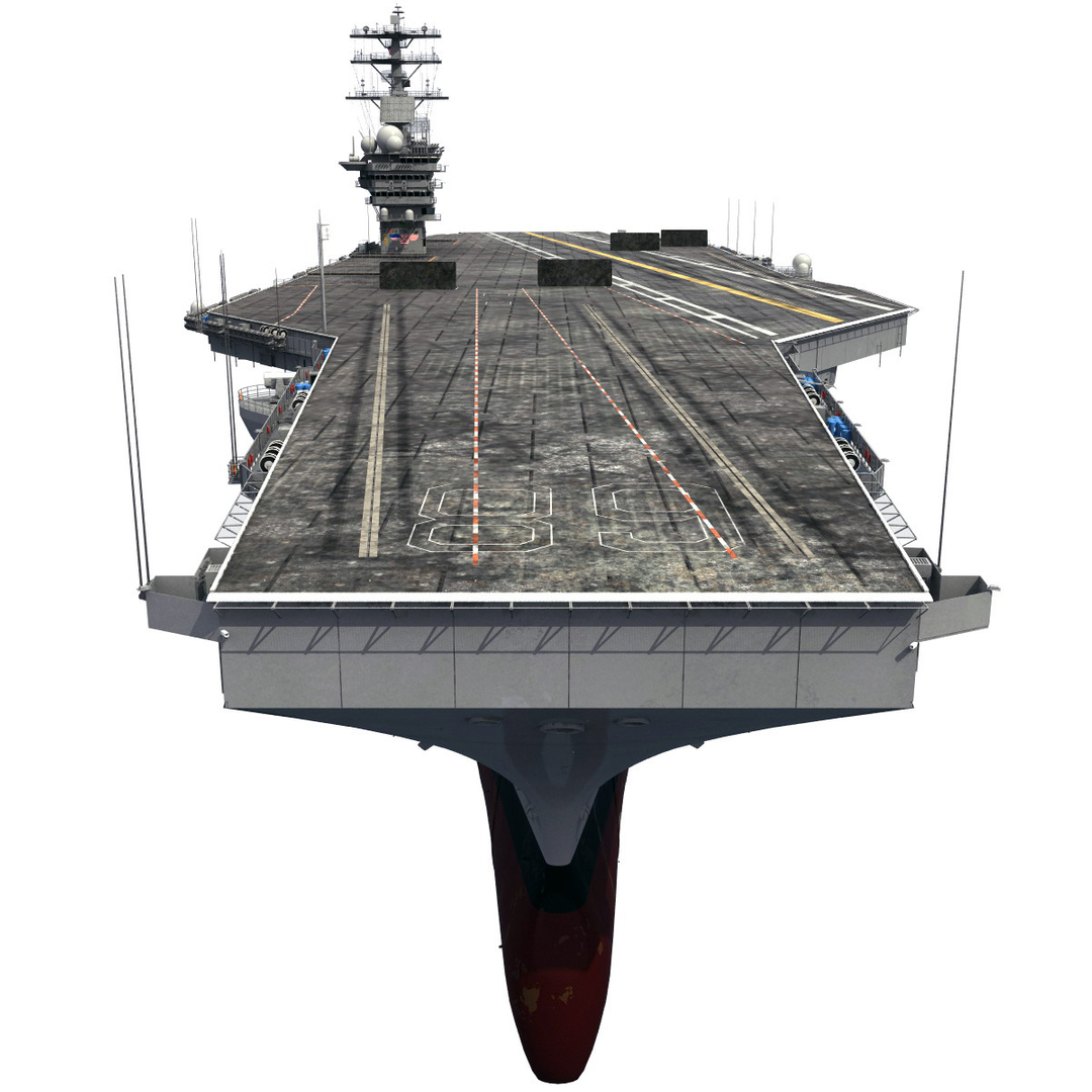 3d nimitz carrier modelled