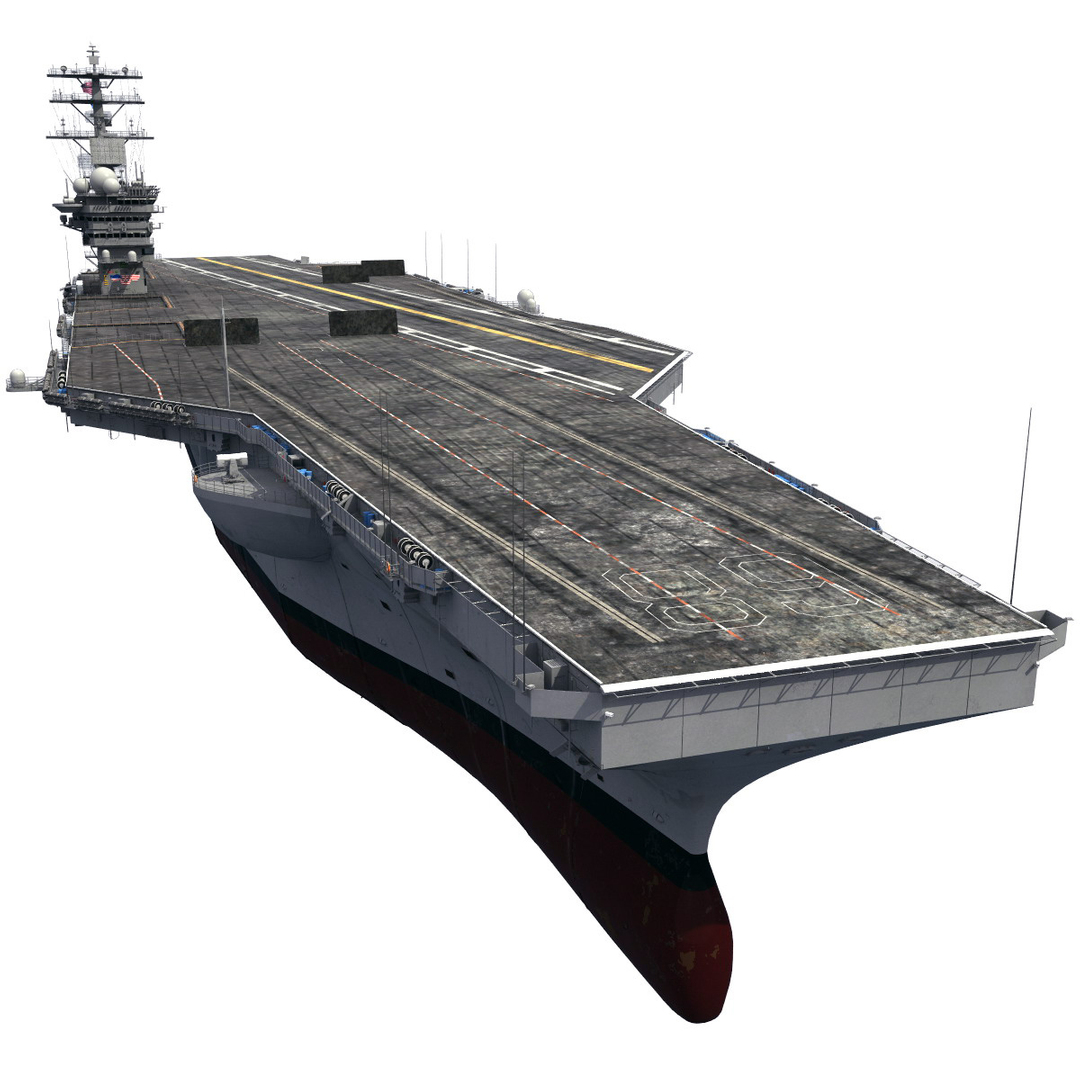 3d nimitz carrier modelled