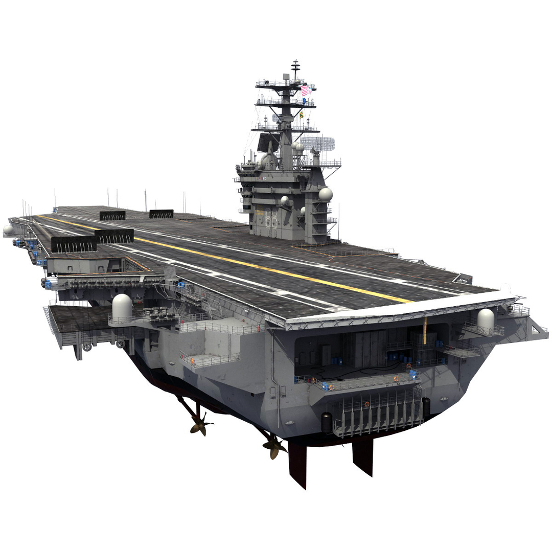 3d nimitz carrier modelled