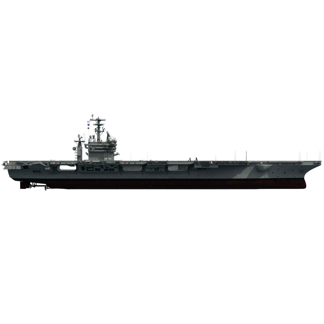 3d nimitz carrier modelled