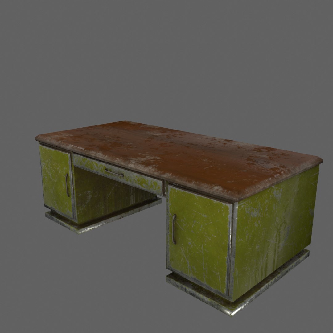 Desk Model - TurboSquid 1288550