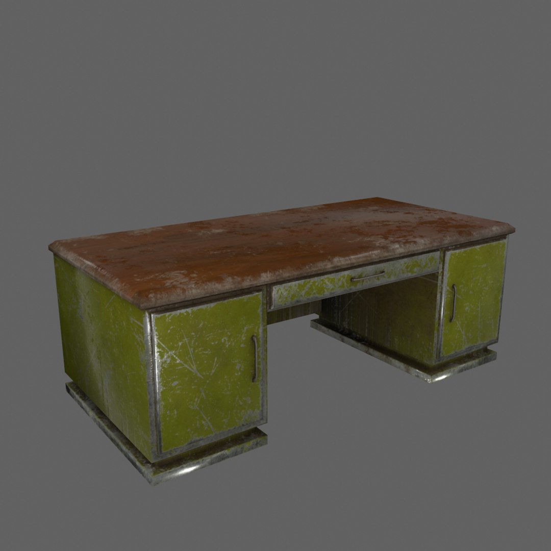 Desk Model - TurboSquid 1288550