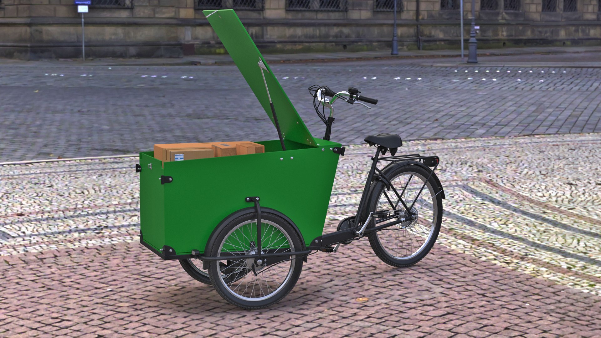 Cargo Bike Rigged 3D Model - TurboSquid 1560667